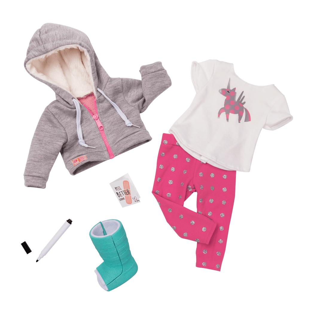 Get Well Soon | 18" Doll Outfit & Leg Cast | Our Generation – Our ...