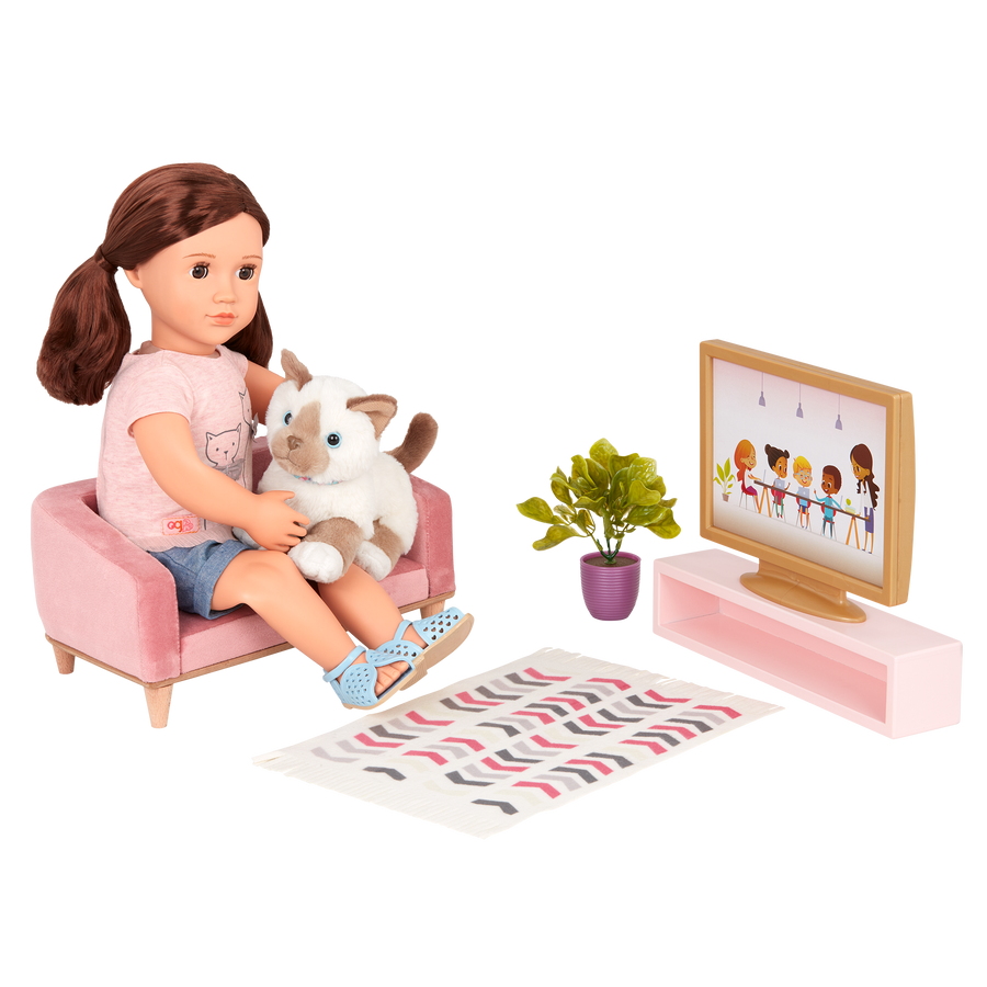 Lovely Living Room | 18" Doll Furniture | Our Generation – Our ...