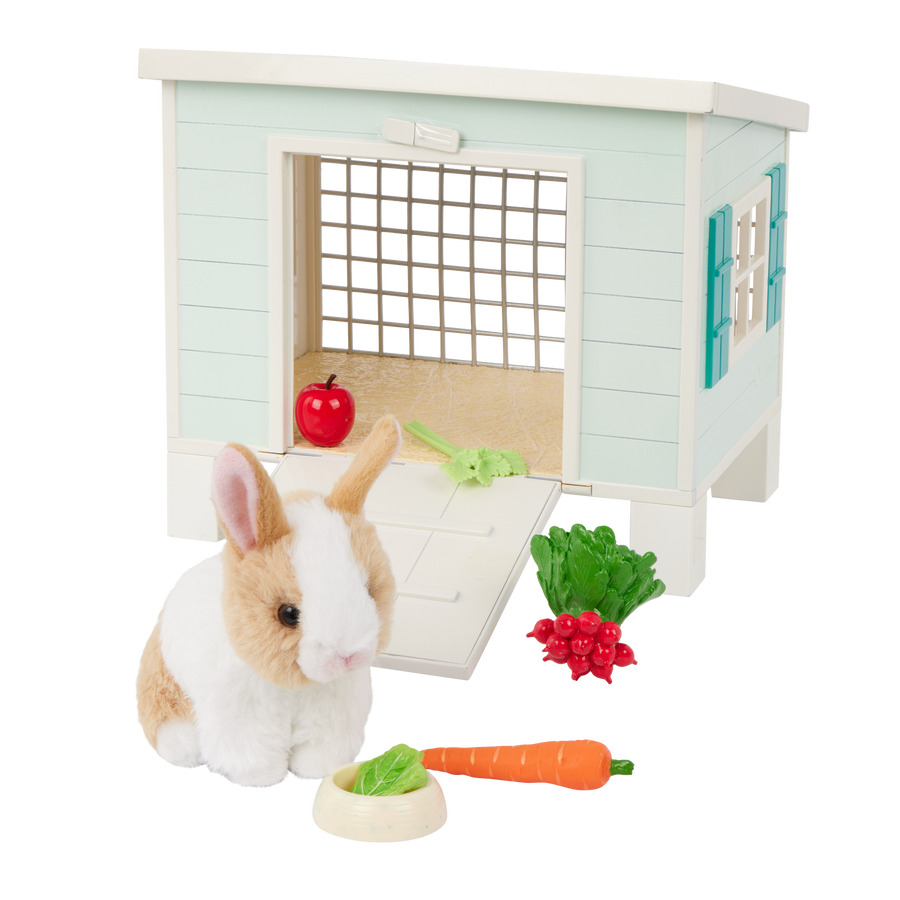 Bunny Hutch Set | Plush Rabbit & Pet House | Our Generation – Our ...