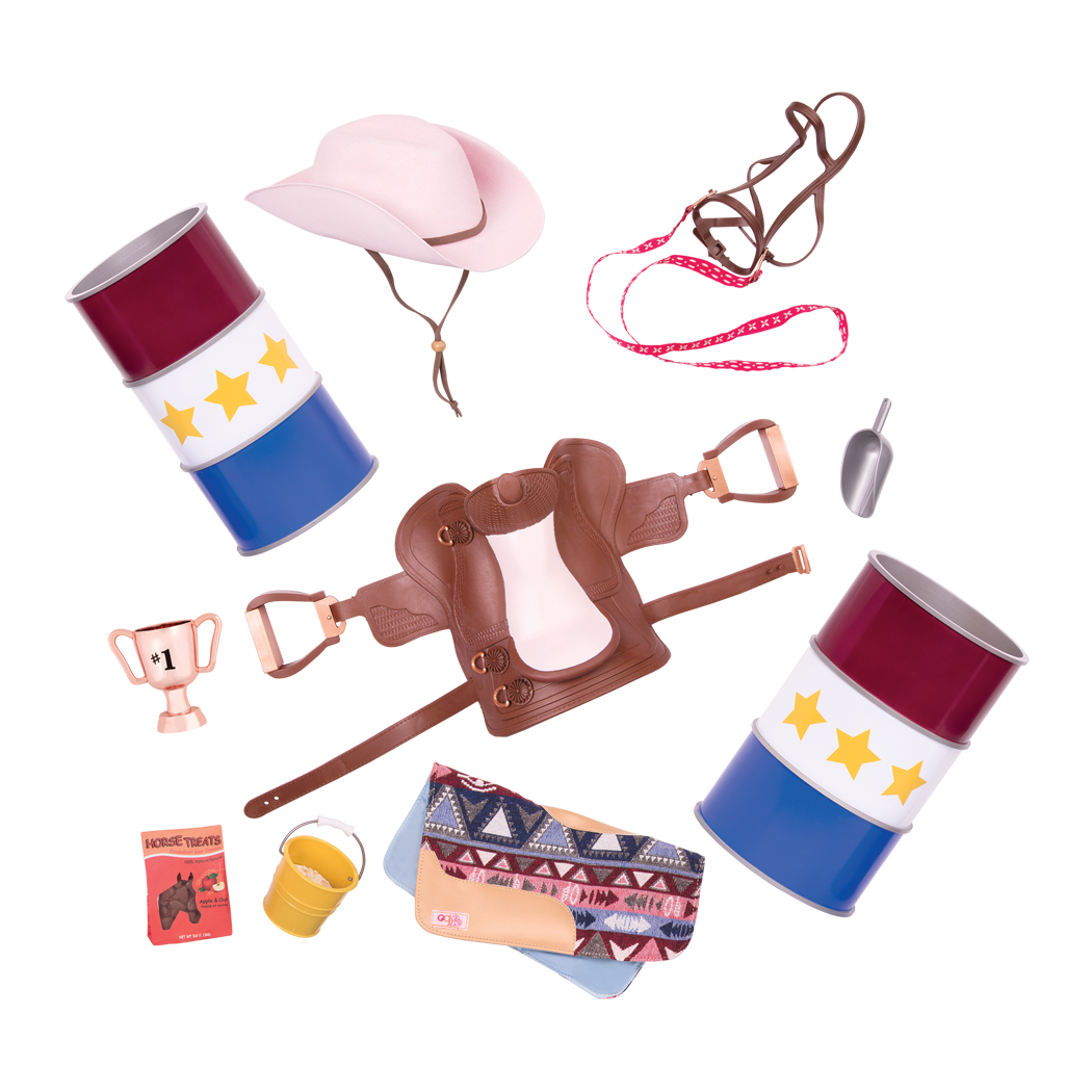 Barrel Racing Set | 18" Doll Horse Toys | Our Generation – Our ...