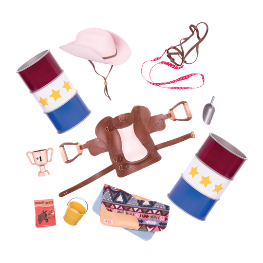 Barrel Racing Set | 18" Doll Horse Toys | Our Generation – Our ...