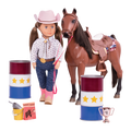 Barrel Racing Set | 18" Doll Horse Toys | Our Generation – Our ...