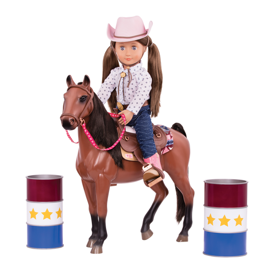 Barrel Racing Set | 18" Doll Horse Toys | Our Generation – Our ...