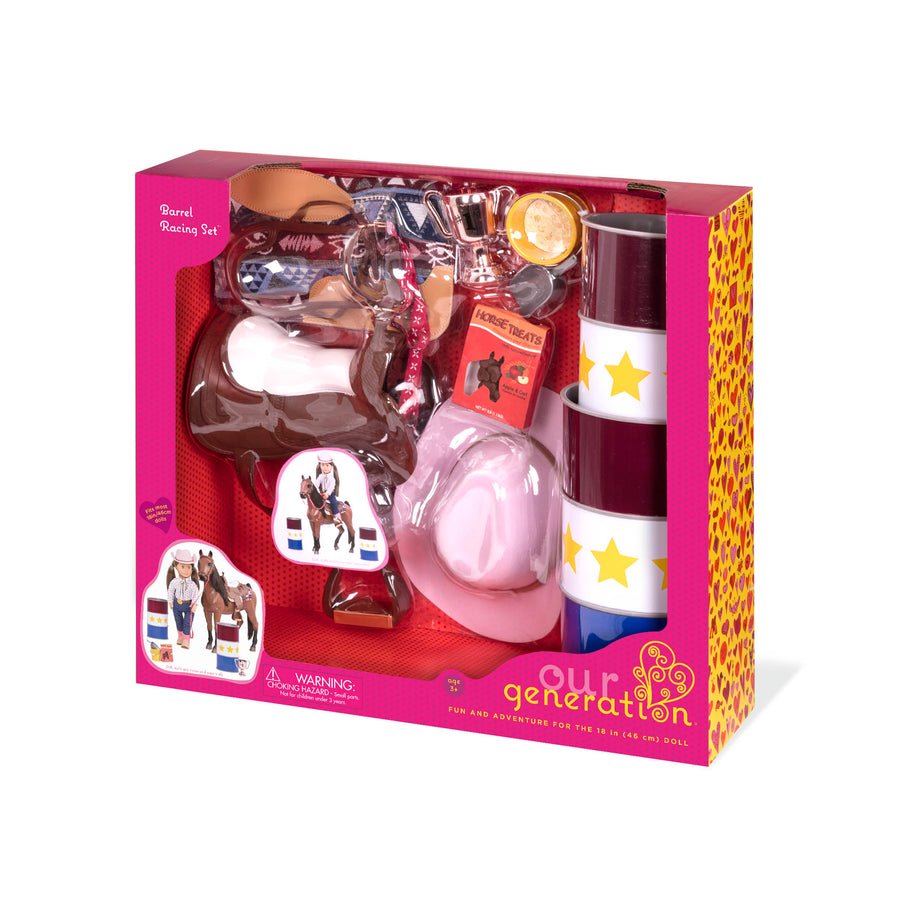 Barrel Racing Set | 18" Doll Horse Toys | Our Generation – Our ...